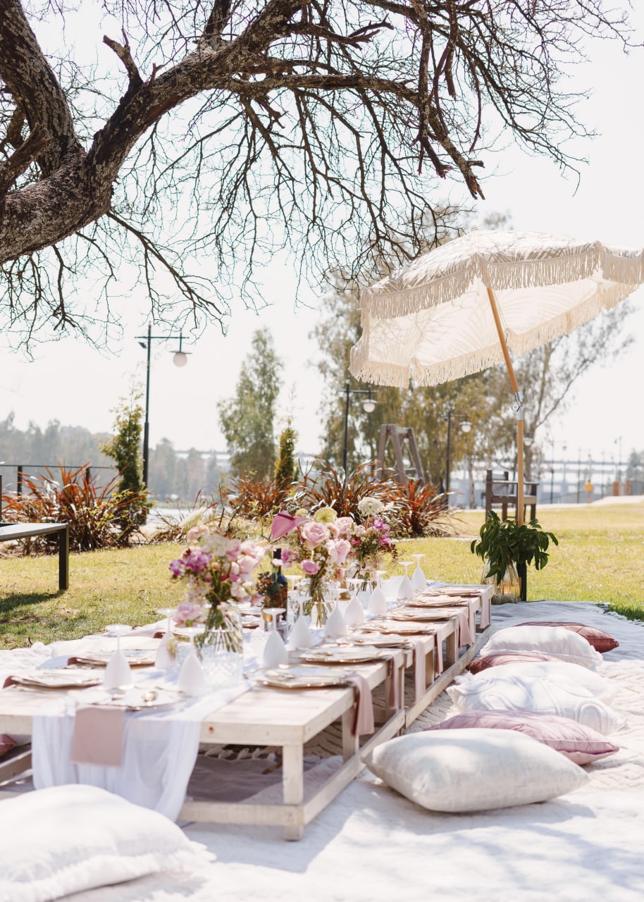 Enjoy a riverside picnic with a beautiful luxury setup and celebrate at ...