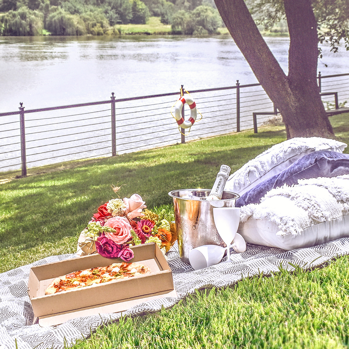 Enjoy a riverside picnic with a beautiful luxury setup and celebrate at ...